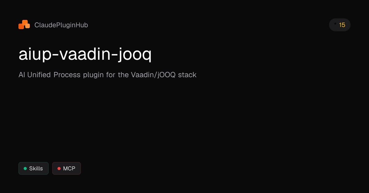 aiup-vaadin-jooq - Claude Code Plugin | ClaudePluginHub