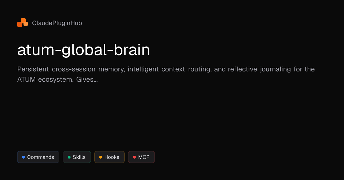 atum-global-brain - Claude Code Plugin | ClaudePluginHub