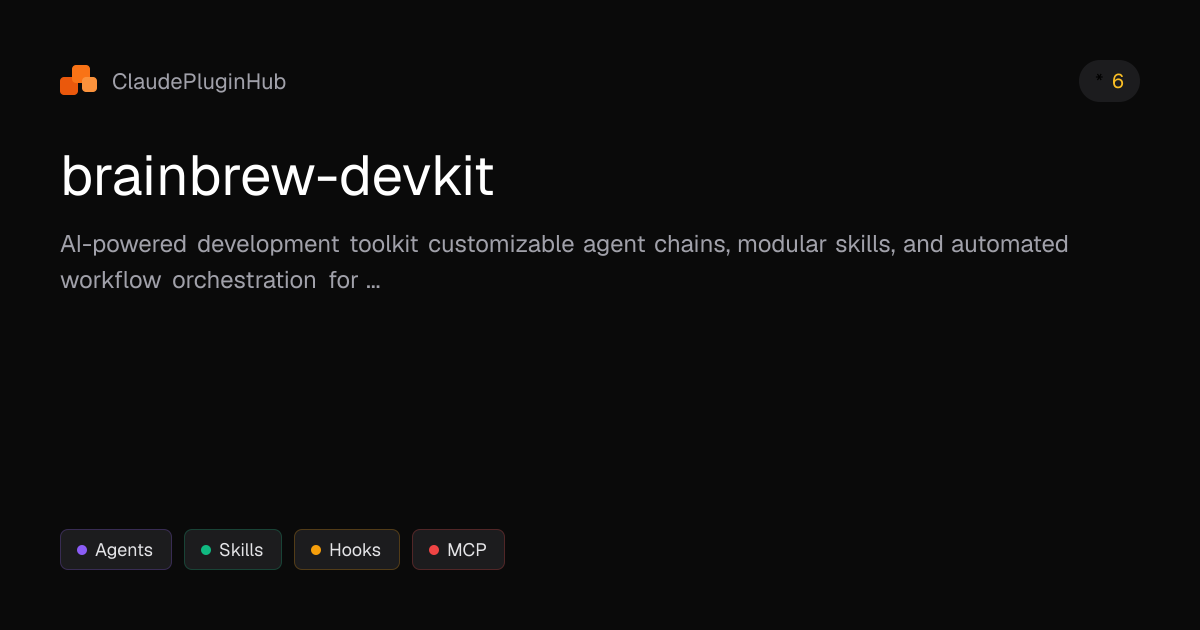 brainbrew-devkit - Claude Code Plugin | ClaudePluginHub