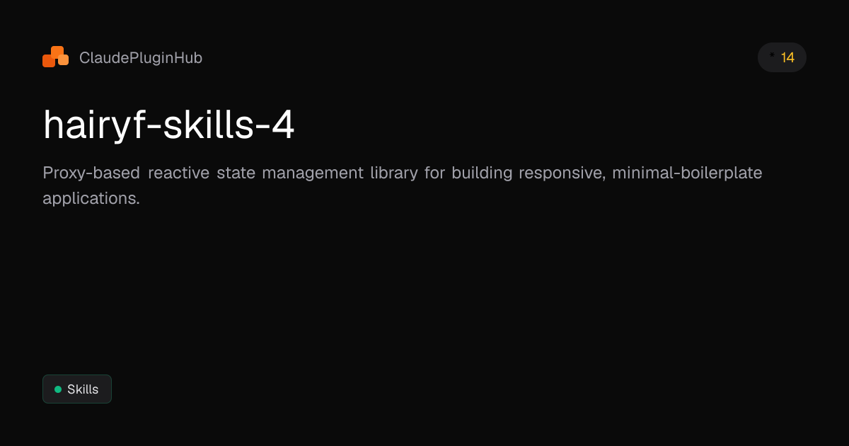 hairyf-skills-4 - Claude Code Plugin | ClaudePluginHub
