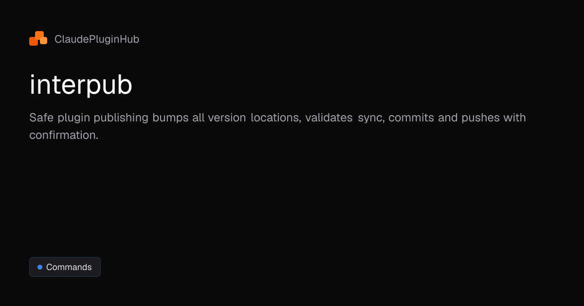 interpub - Claude Code Plugin | ClaudePluginHub