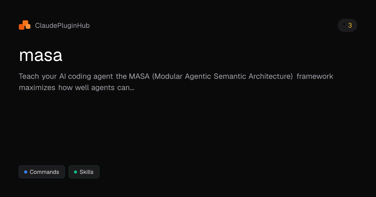 masa - Claude Code Plugin | ClaudePluginHub