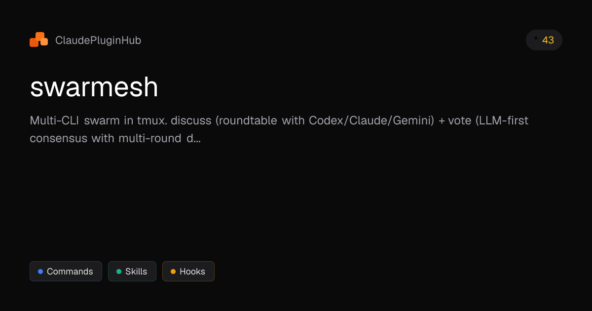 swarmesh - Claude Code Plugin | ClaudePluginHub