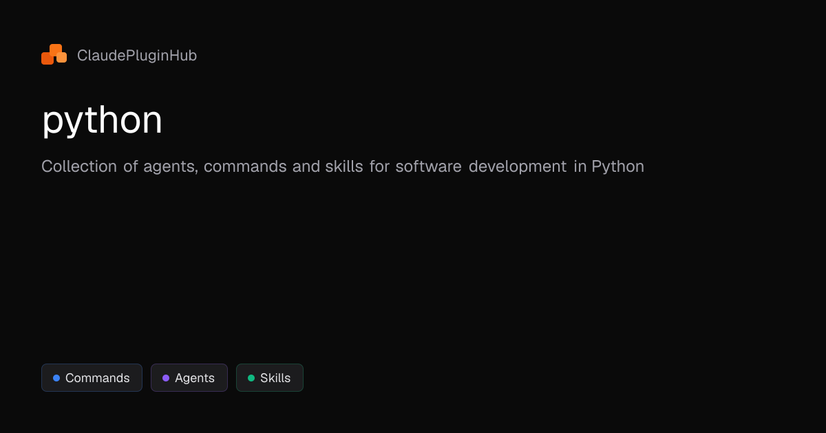 python - Claude Code Plugin | ClaudePluginHub